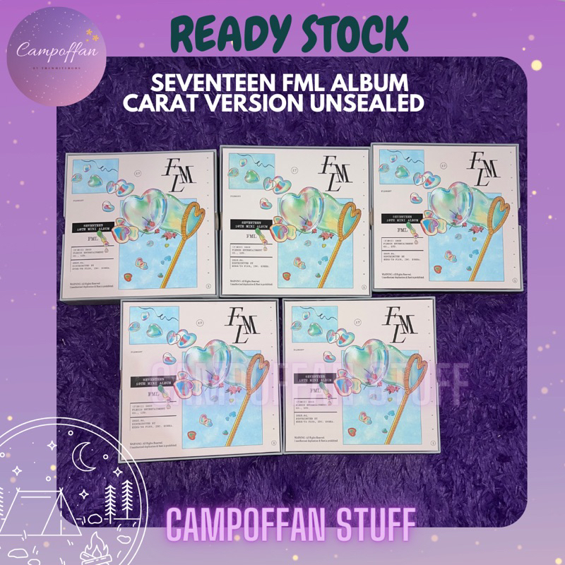 [ Seventeen MINI ALBUM FML CARAT VERSION UNSEALED FULLSET JEONGHAN ...