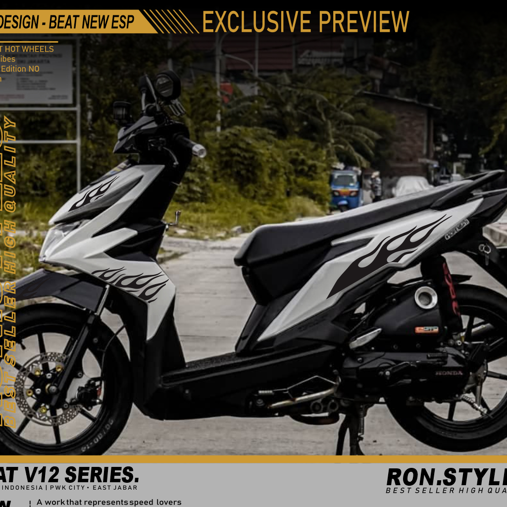 V12 CUTTING STICKER STRIPING VARIATIONS BEAT NEW ESP STRIPING BEAT NEW ...