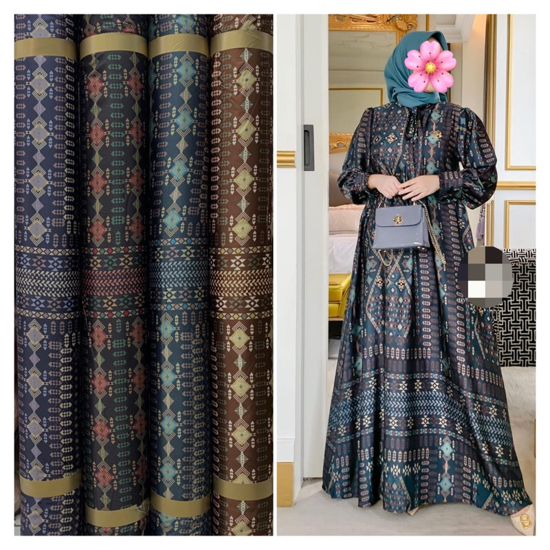 Meldaa Ethnic Silk Fabric / sarimbit uniform dress material / Dyor silk ...