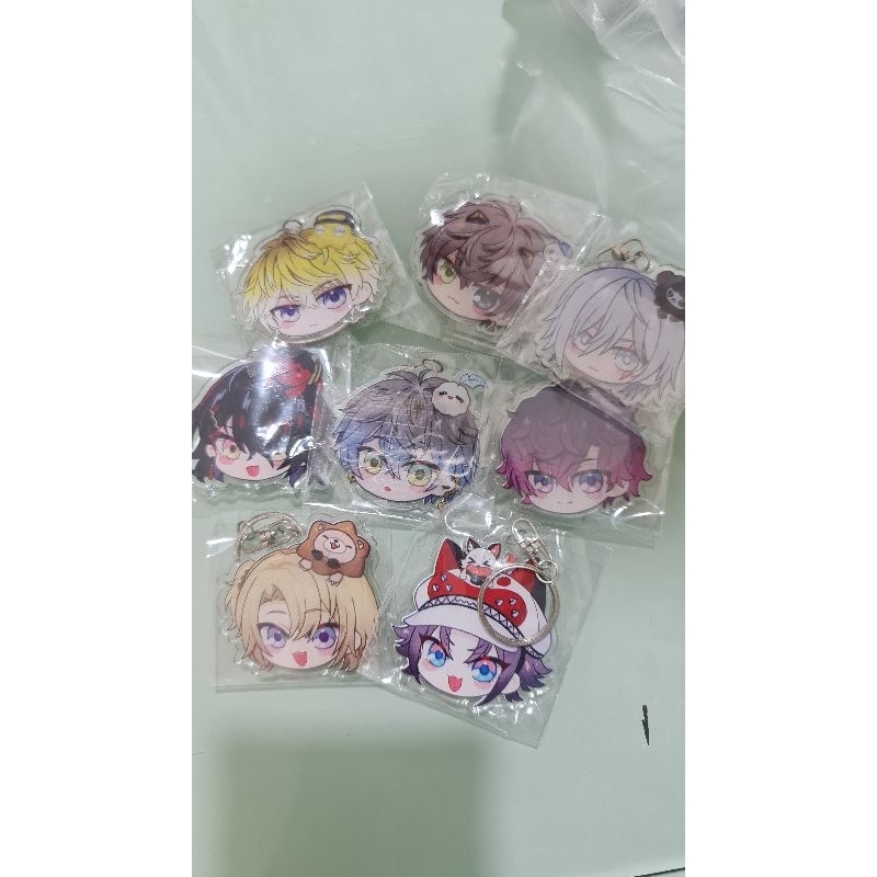 Keychain charm VTuber Nijisanji EN luxiem noctyx chibi head series ...