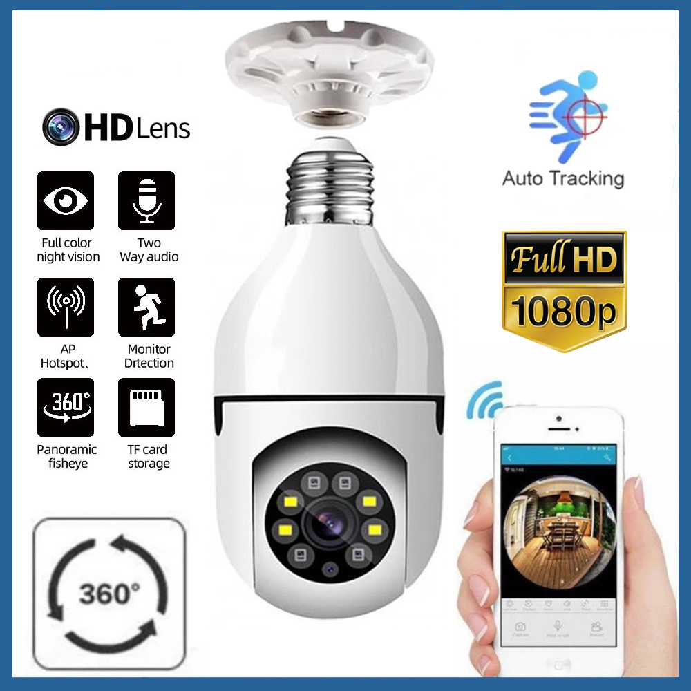Ip Camera CCTV Wifi HD 1080P 360 Panoramic / Smart Wifi CCTV Camera HD ...