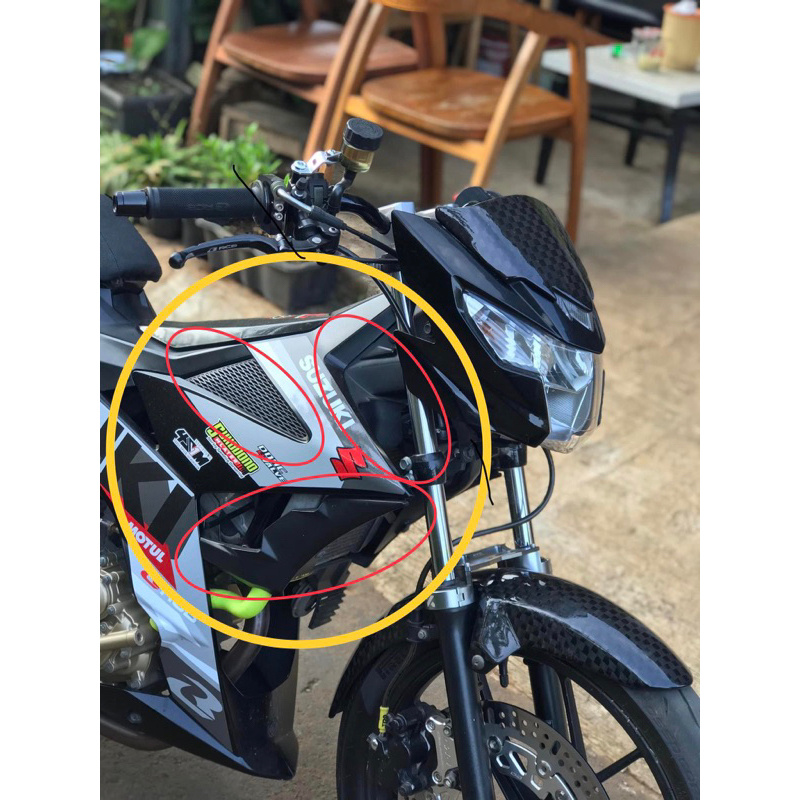 Satria Fu Fi Raider Fi Original SGP Wing Plastic Side Net Cowling Cover ...
