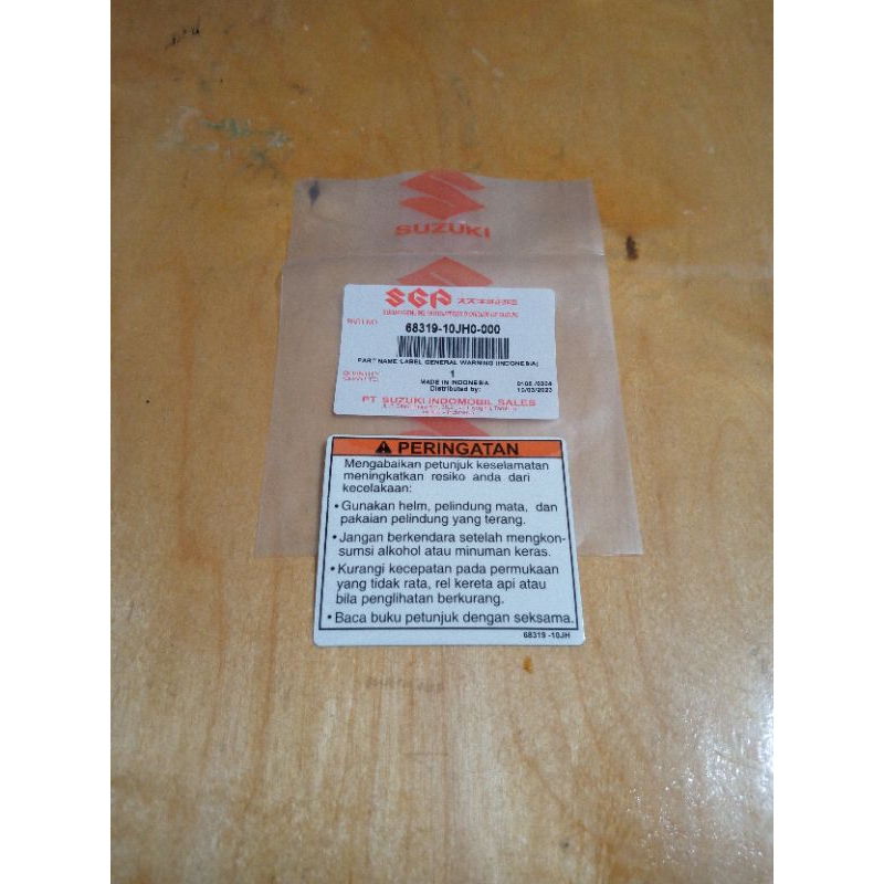 Attention label warning stickers for middle decks for all types of ...