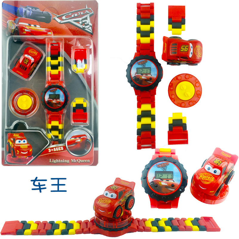 Children's DIGITAL WATCH IN LEGO SHAPE MCQUEEN CARS CHARACTERS | Shopee ...