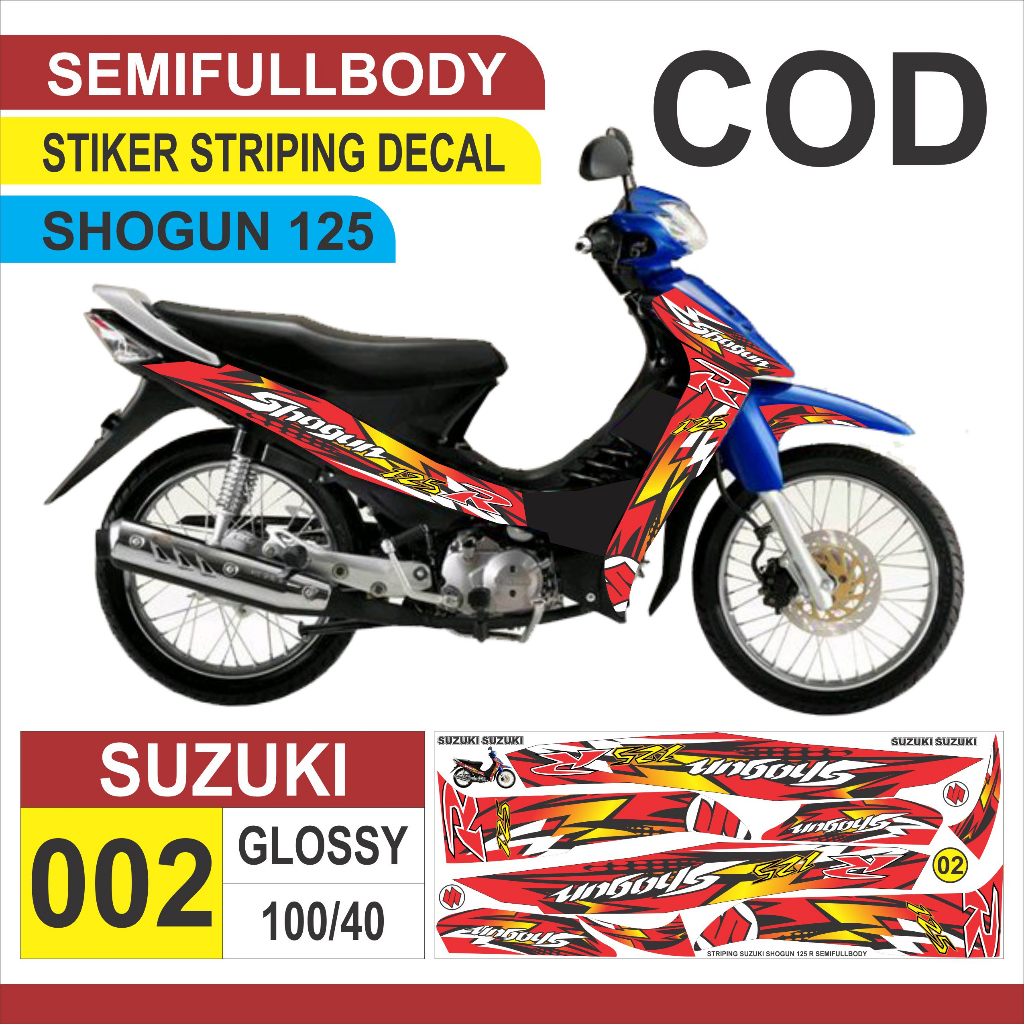 Suzuki Shogun 125 R Variation striping/Suzuki Shogun 125 R Motorcycle ...