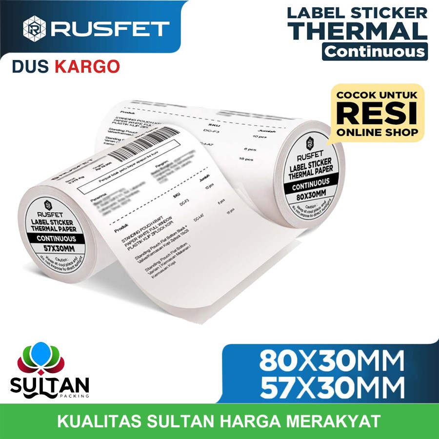 CONTINUOUS Core Sticker Label Thermal Receipt Barcode Online Rusfet ...