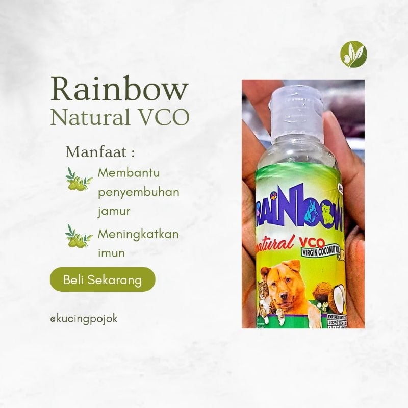 Rainbow Natural VCO Pure Coconut Oil for Dogs and Cats Vitamins ...