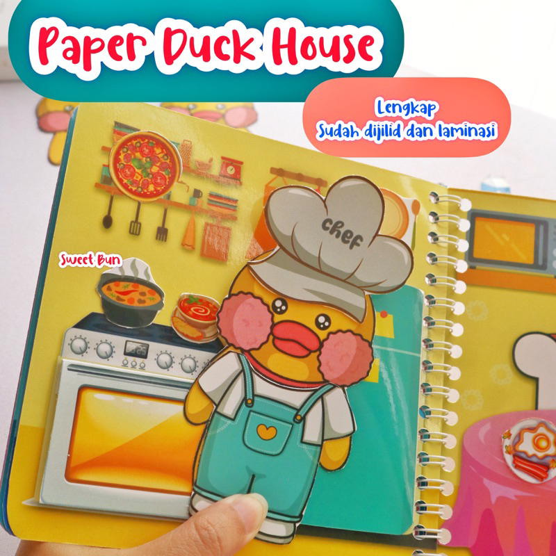 Paper Duck House Book Duck House Children's Educational Toy Book ...