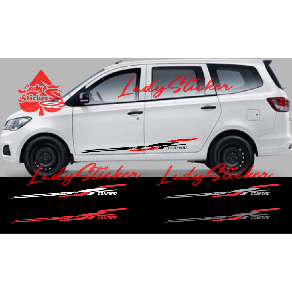 (LADY) Cutting confero car sticker, wuling confero car sticker | Shopee ...