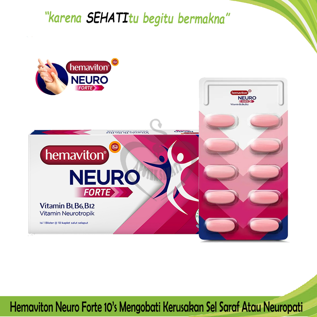 Hemaviton Neuro Forte Multivitamin Caplets Overcome Tingling | Shopee ...