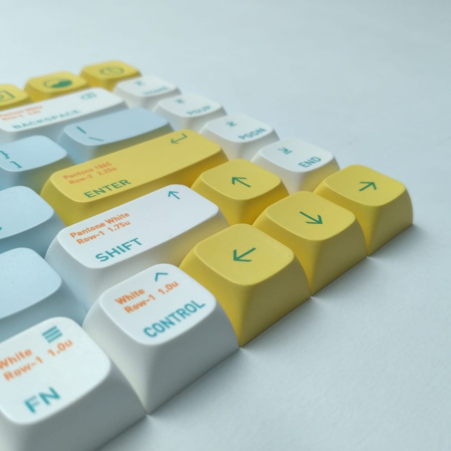 Keycap Keycaps XDA PBT Dye Sub Sky Dream White Sky Colorways | Shopee ...