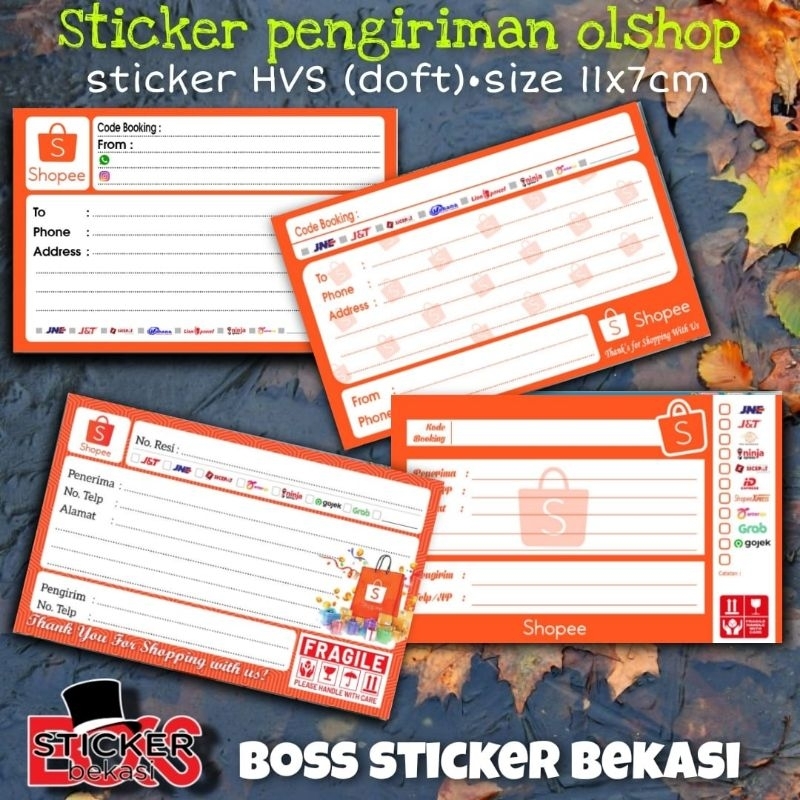 Shipping LABEL Stickers/ Shipping Stickers/ONLINE SHOP-SHOPEE Shipping ...