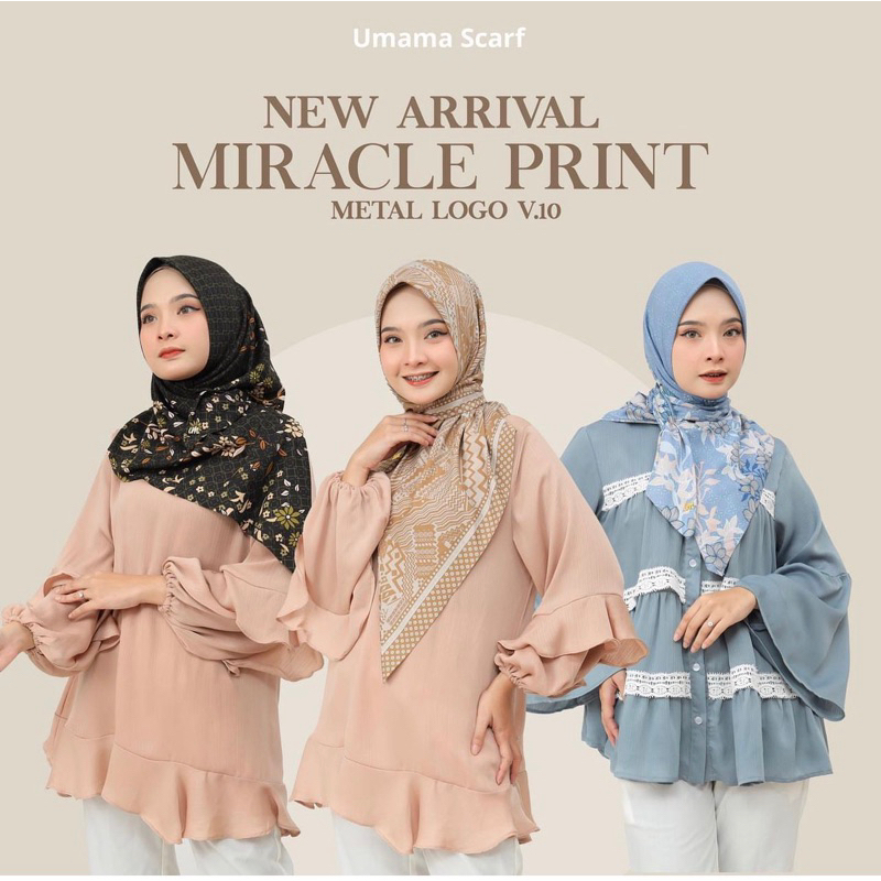 Rectangular hijab motif part 1 voal miracle print metal logo ory umama ...