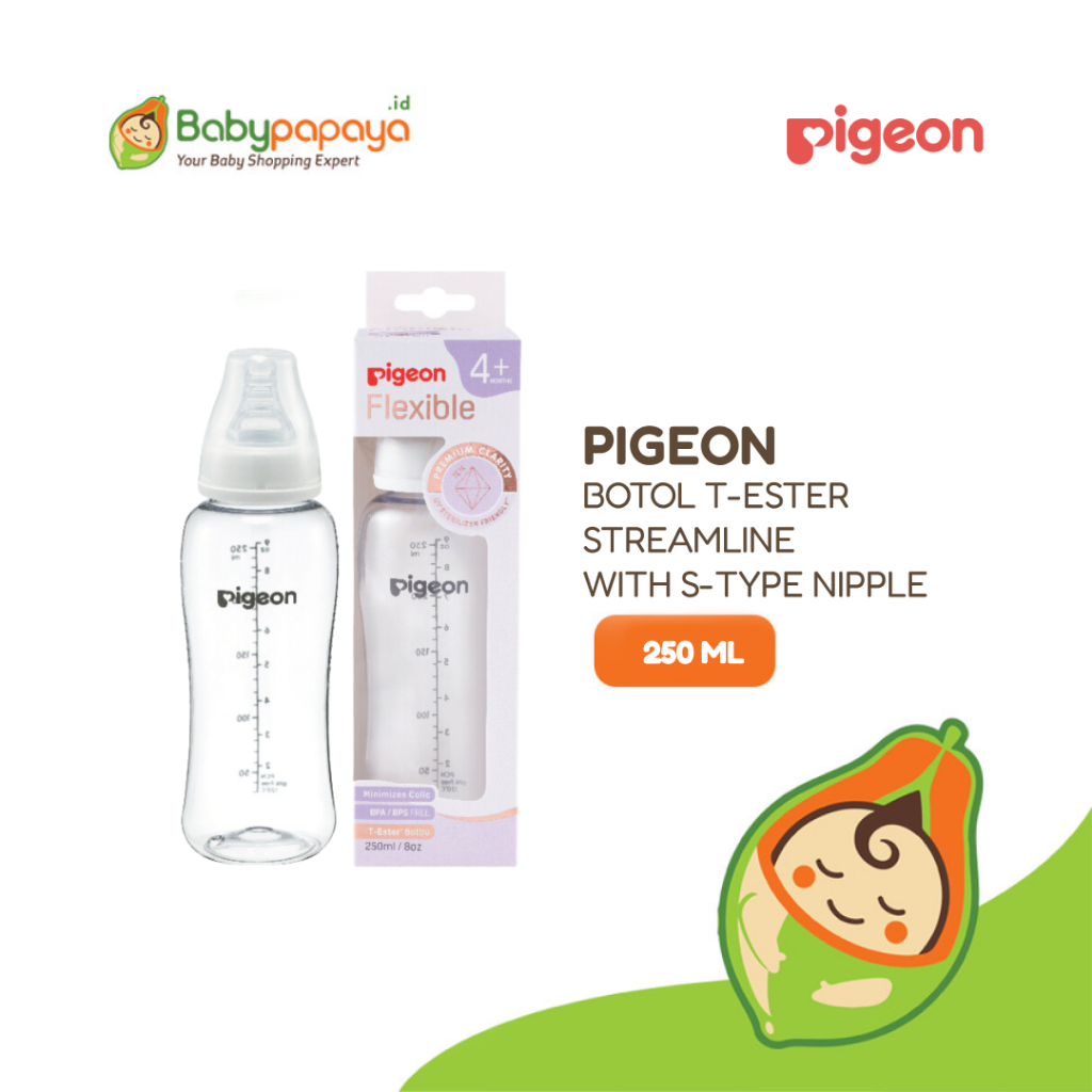 Pigeon Bottle T-Ester Streamline 250ml with S-type Nipple | Shopee ...
