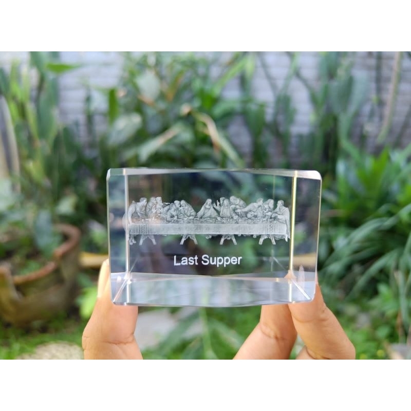 Last Supper Crystal Display Souvenir By Christian Catholic Spiritual ...