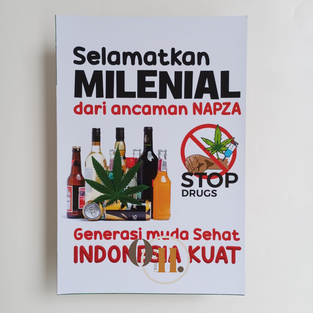Poster Save Millennials from the Threat of Napza - Narcotics Poster ...