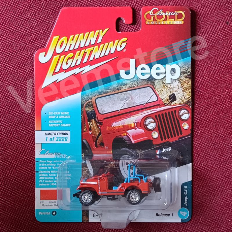 Die Cast 1: Jeep CJ5 Renegade Convertible64 [windshield bendable ...