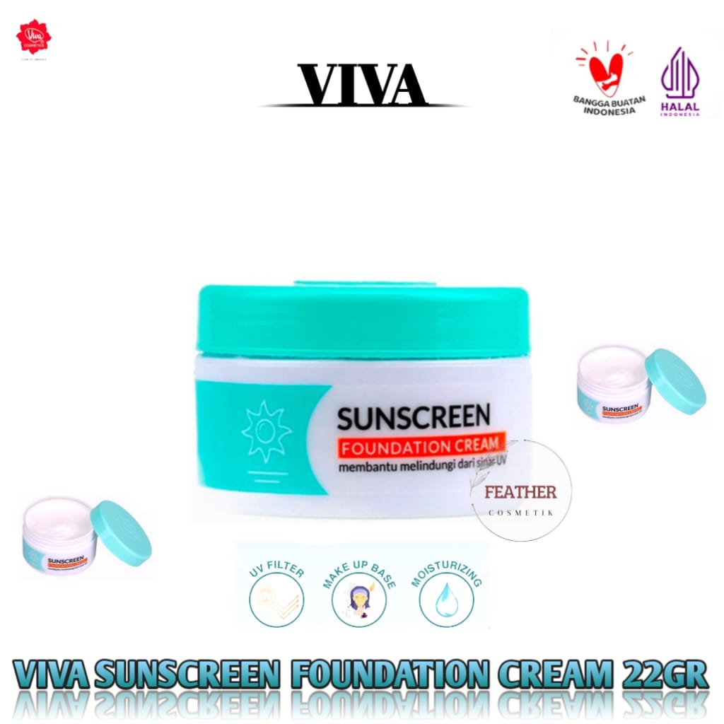 Viva Sunscreen Foundation Cream 22gr | Shopee Philippines