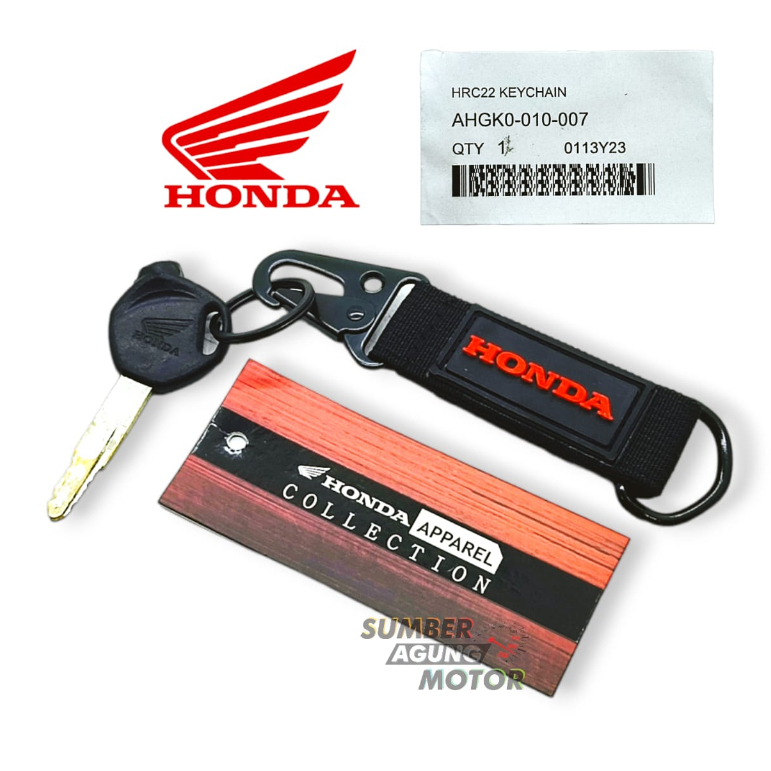 GANTUNGAN HONDA MOTORCYCLE KEYCHAIN HRC KEYCHAIN ORI AHM AHGK0-010-007 ...