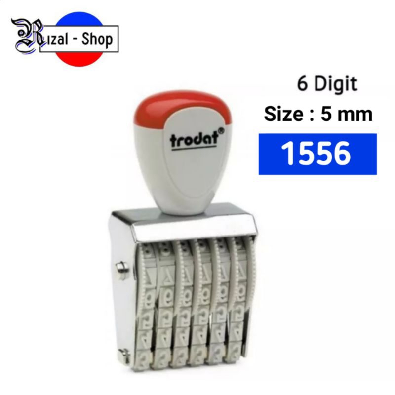 Trodat 6 Digit Number Stamp 5 mm 1556 | Shopee Philippines