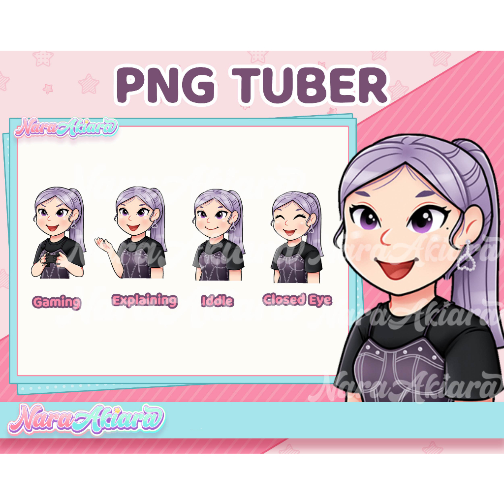 Stream With Style! Png Tuber Cute Characters Ready To Comfort ...