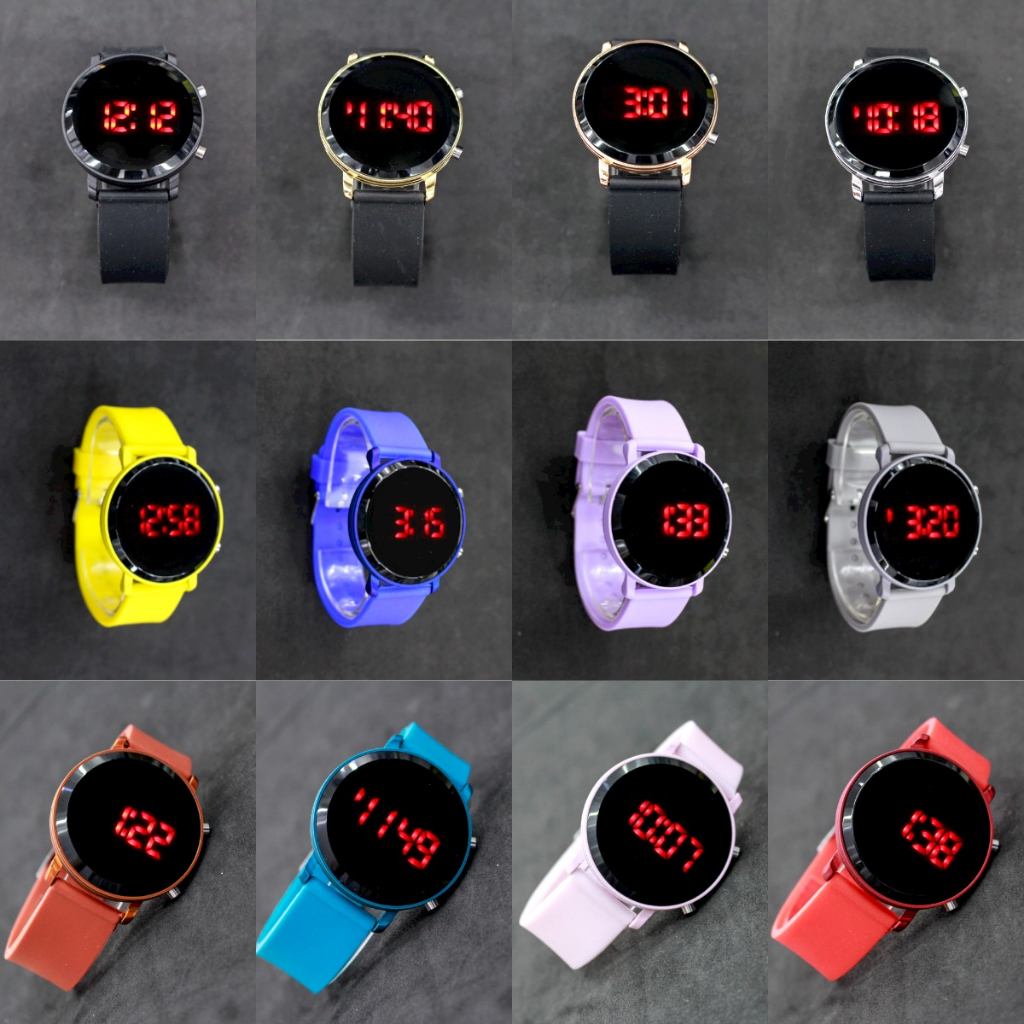 Pay On The Spot PREMIUM Imported Round RUBBER LED Watch 2990 | Shopee ...