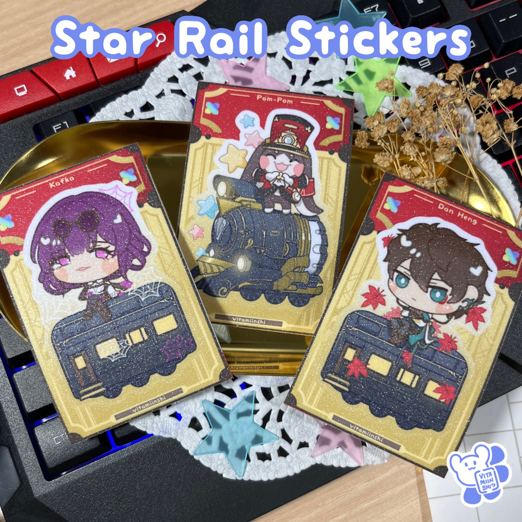Glitter Sticker Kiss cut Honkai Star Rail | Shopee Philippines