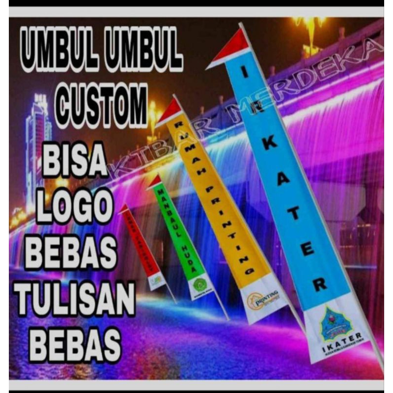 Umbul Umbul Umbul Umbul Costum Logo Same Writing | Shopee Philippines