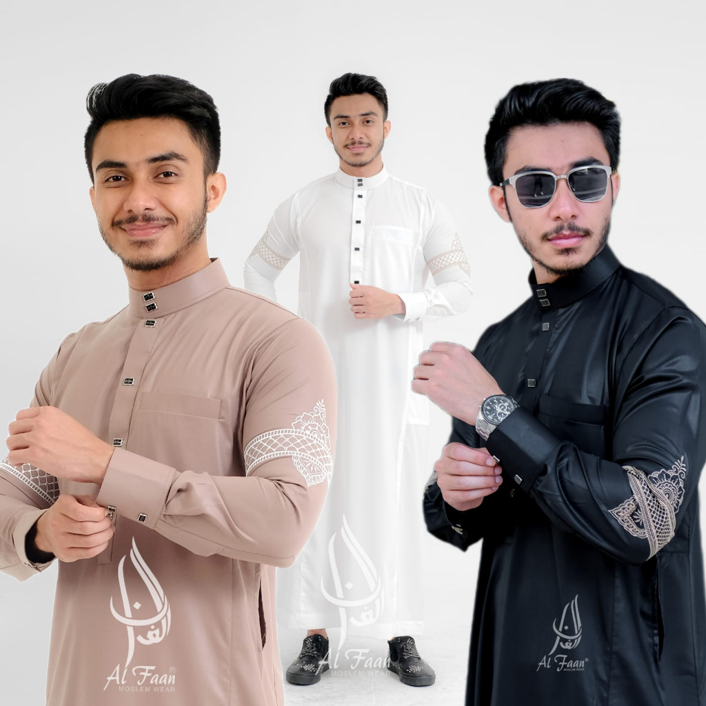 Men's Slimfit Robe, Men's Gamis, Latest Embroidered Robe, Alfaan Gamis ...