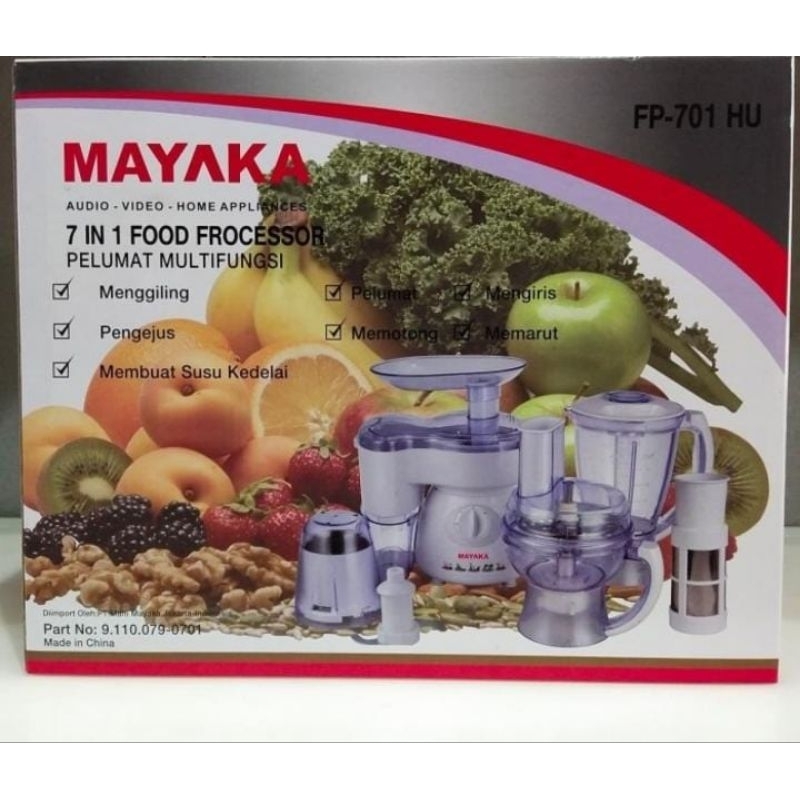 Mayaka FP-701 HU FOOD PROCESOR 7IN1 | Shopee Philippines