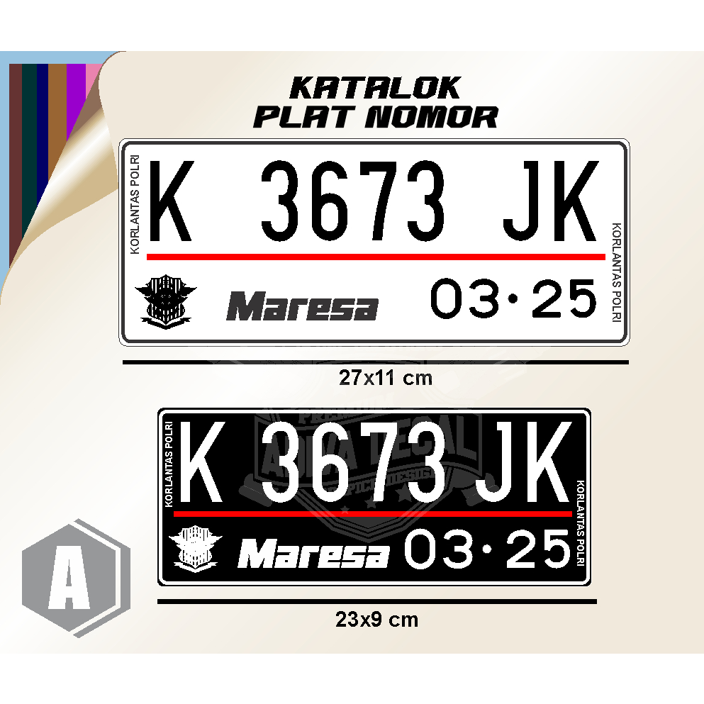 Motorcycle Number Plate STICKER - Standard And CUSTOM Number Plate ...