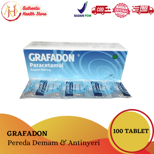 Grafadon 500mg Box 100's Caplet Ghf/Paracetamol/Fever Medicine ...