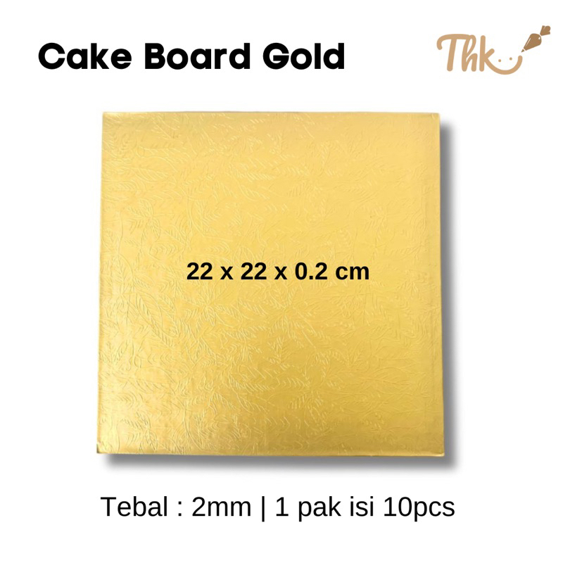 Nicole Tart Cake Board Cake Coaster BOX Gold Gold Size 22 cm (10 pcs ...