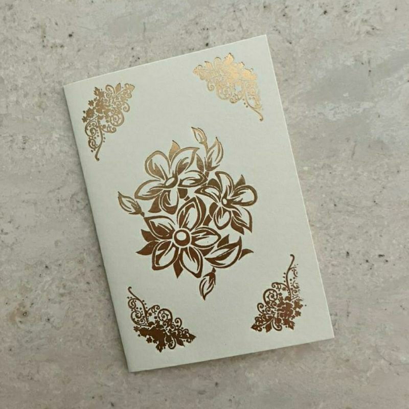 Blank Batik Card / Blank Greeting Card with Songket Batik Motif / Blank ...