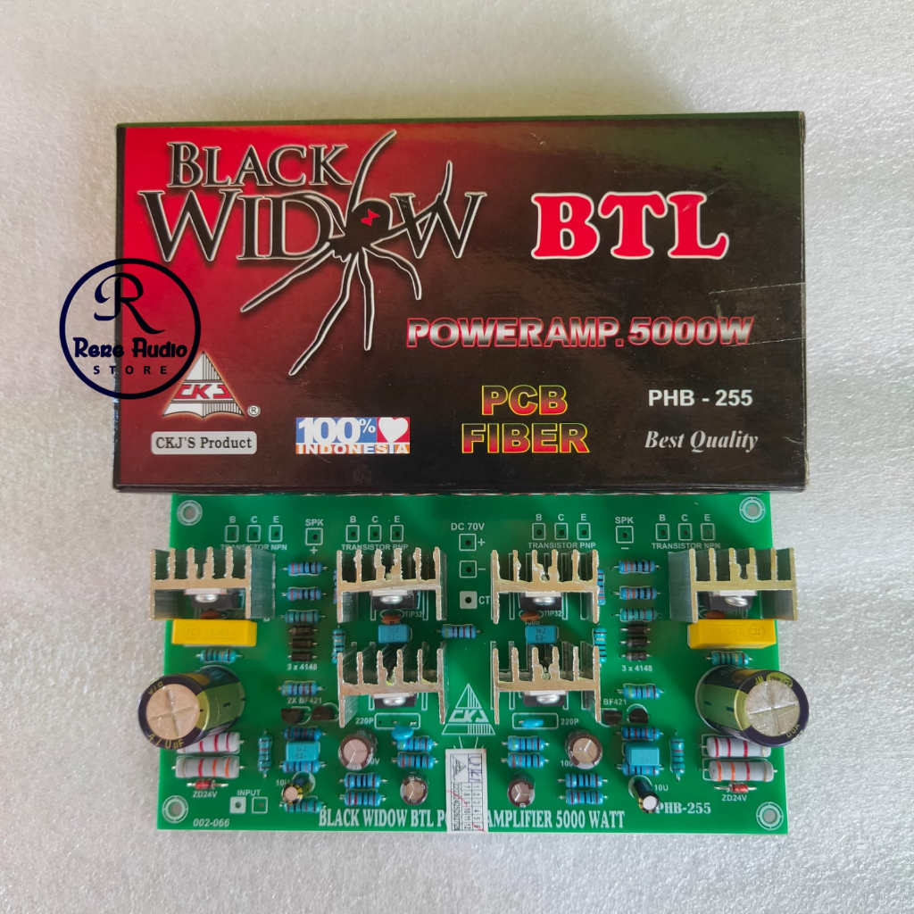 BTL Black Widow PHB 255 Power Amplifier Driver Kit 5000 watt Power ...