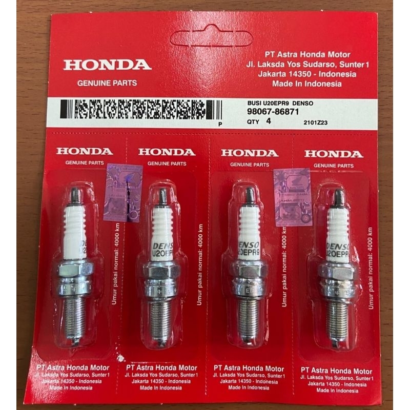 Spark plug U20EPR9 DENSO (LONG) Karisma, Supra X 125, Beat Karbu, Vario ...