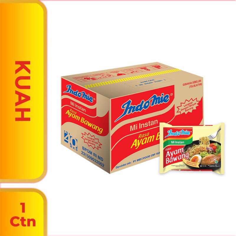 Indomie Chicken Onion 1box Box Of 40pcs - Indomie Chicken Soup Bawan ...
