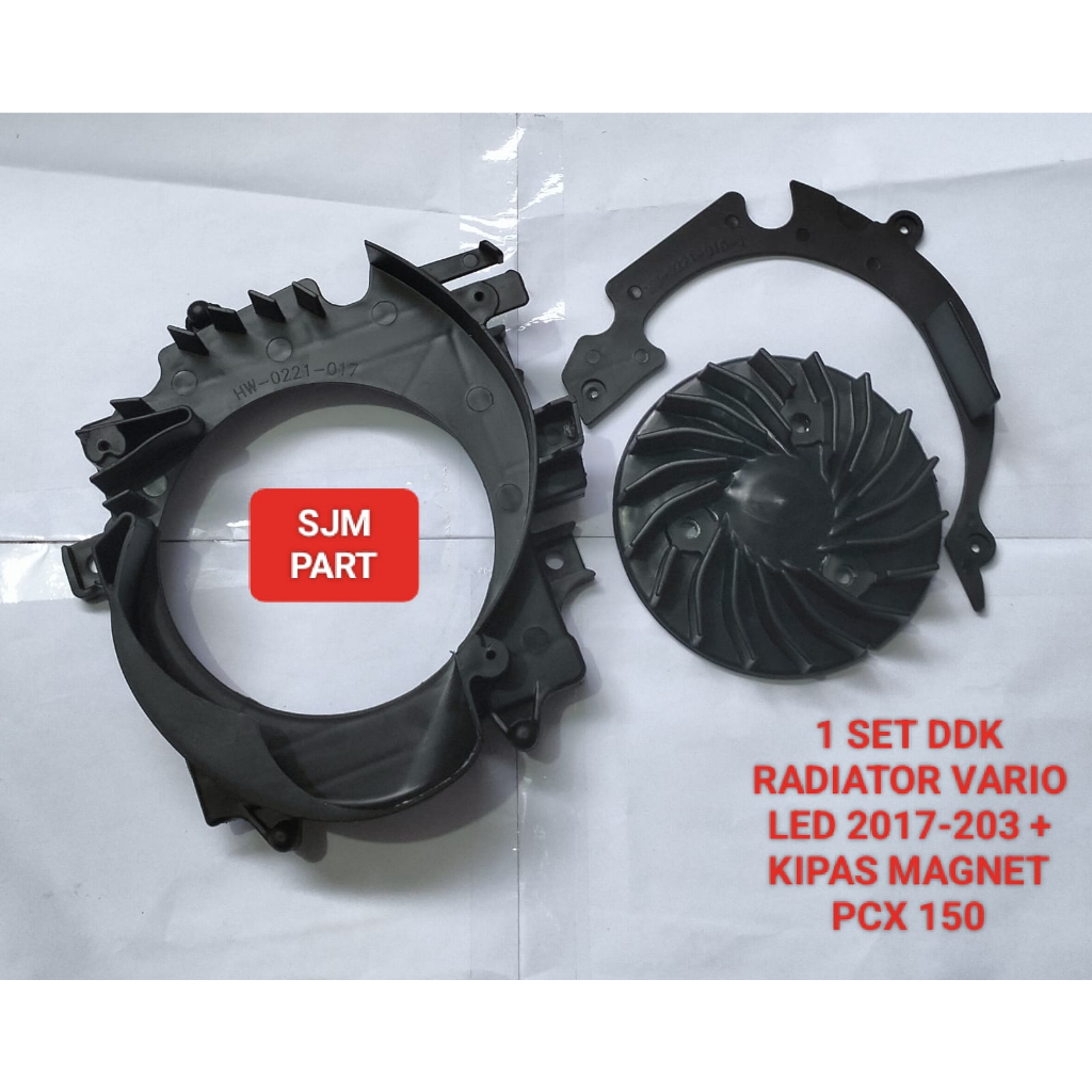 RADIATOR MOUNT + MAGNETIC FAN PCX VARIO 125 150 NEW FI ESP 1 SET AUTO ...