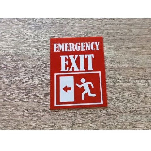 Acrylic Emergency Sign Only Not a sticker | Shopee Philippines