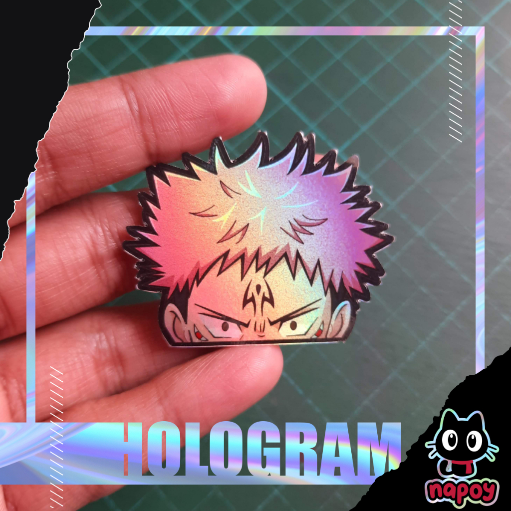 Jujutsu Kaisen Yuji Itadori Anime Hologram Sticker | Shopee Philippines