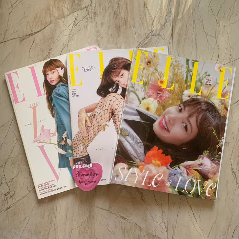 Blackpink LISA ELLE MAGAZINE COVER 2020 FEBRUARY ISSUE FT. Nct JAEHYUN ...