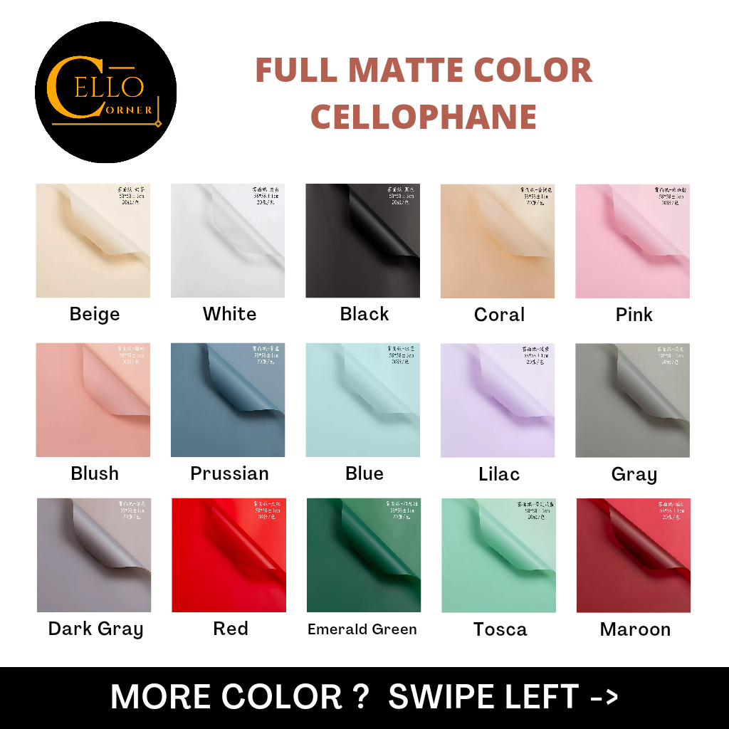 Cellophane Full Color Solid Flower Wrapping Cellophane Paper opp Flower ...