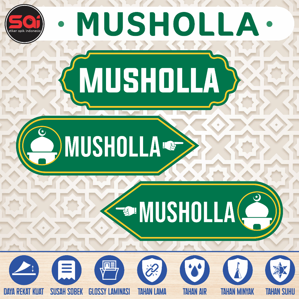 Vinyl Sticker MUSHOLLA Instructions, GLOSSY Laminated MUSHOLLA ...