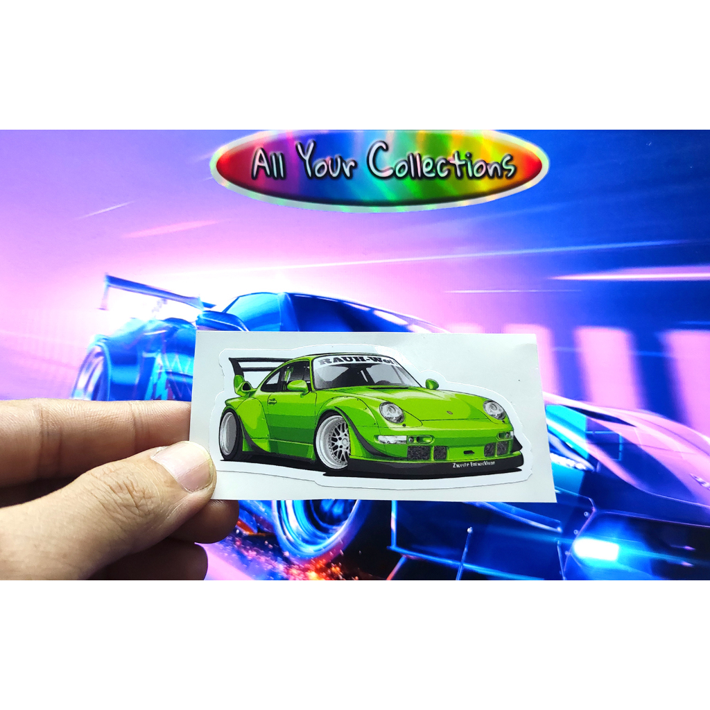 Sticker PORSCHE 911 RWB VIRAL VINYL CUTTING STICKER | Shopee Philippines