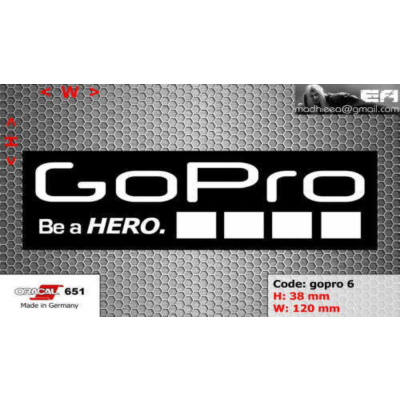 Cutting sticker/decal Code: gopro 6 logo sponsor | Shopee Philippines