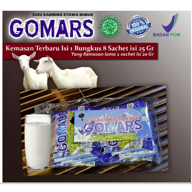 Original Gomars Goat Milk Contains 8 Sachets, The Latest Packaging Of ...