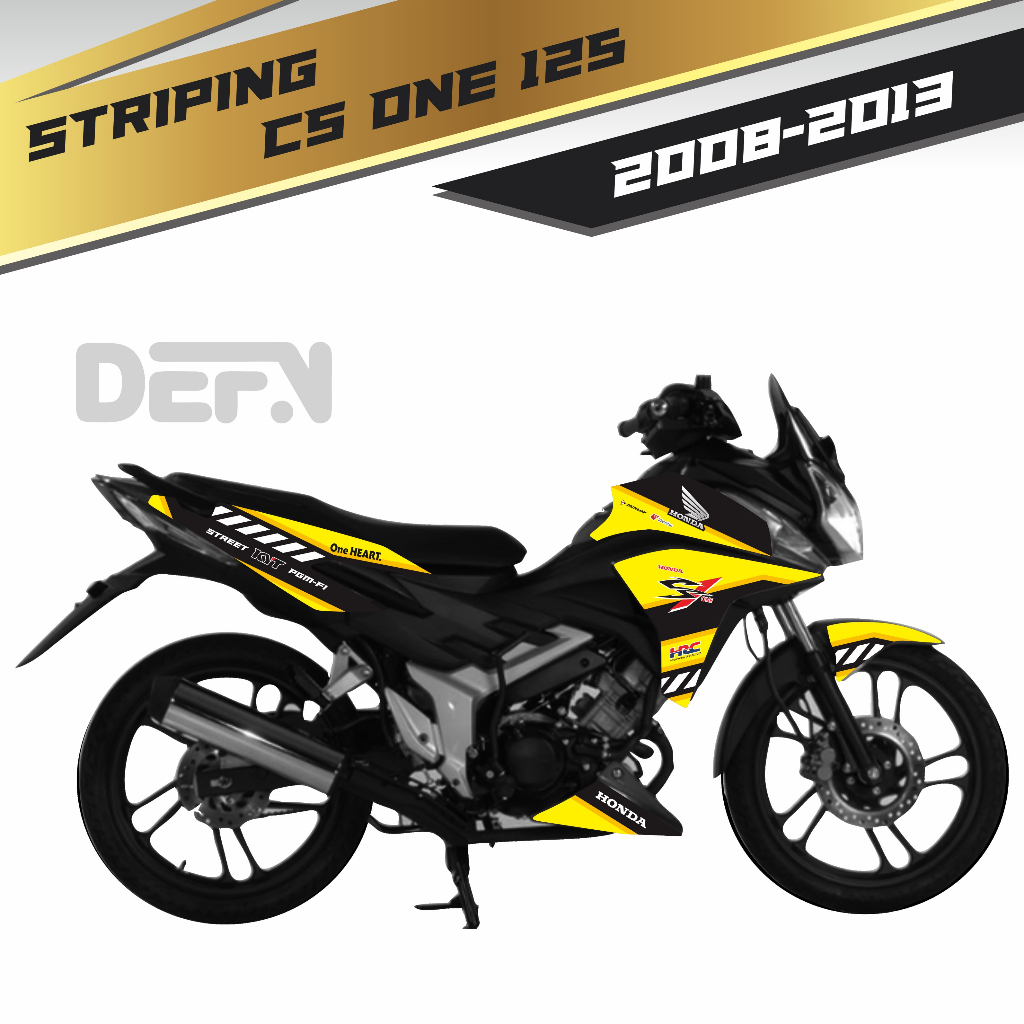 Img Sticker striping Decal Honda cs1/cs one 125 2008-2013 Semifullbody ...