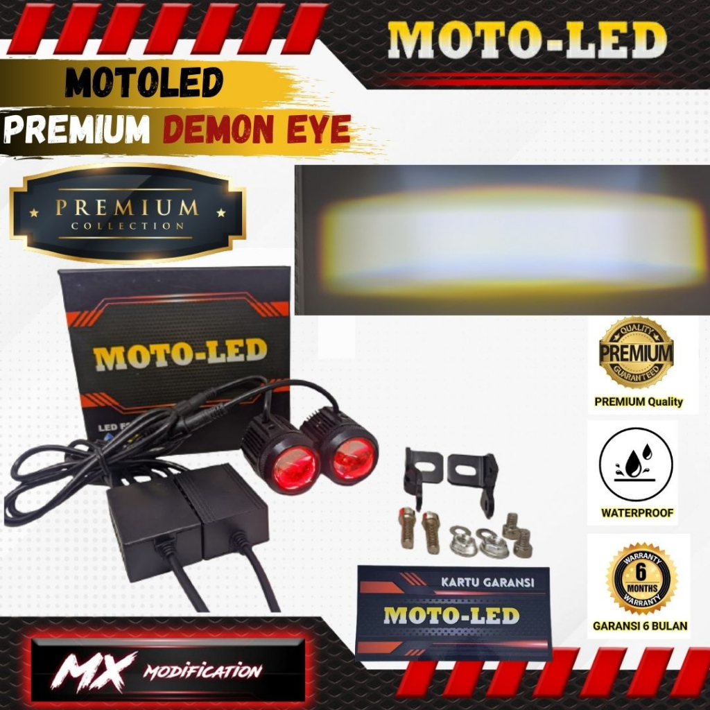 Motoled foglamp D2H Dual Color PREMIUM Laser Shooting Light | Shopee Philippines