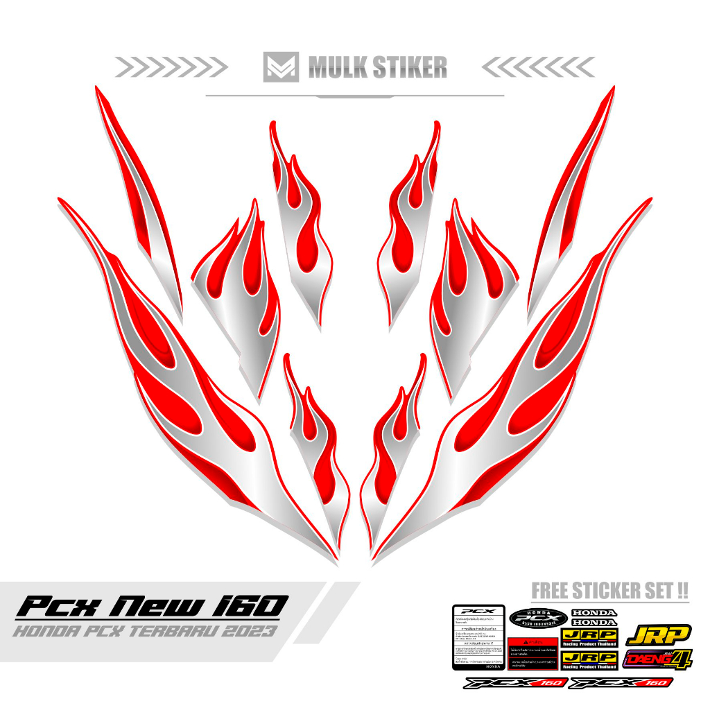 Striping PCX NEW 160 MOTIF 6/fire Edition/ALL-NEW/PCX160 STICKER/LIST ...