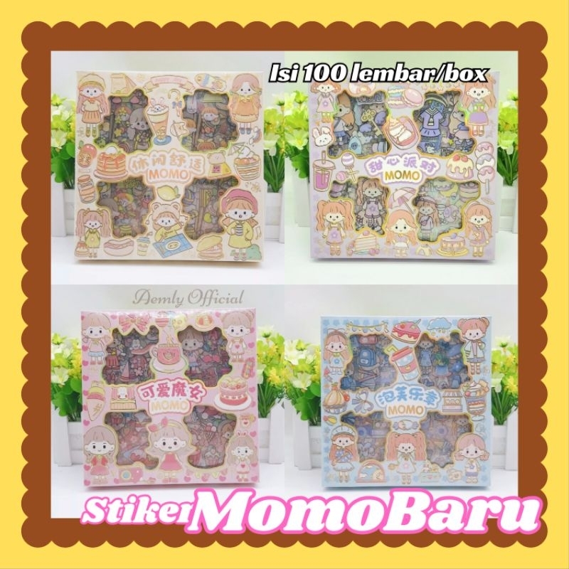 Momo Sticker Edition 2 contains 100 sheets plus bubble wrap | Shopee ...
